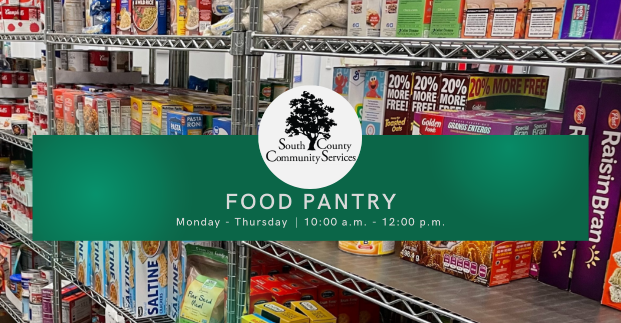 South County Community Services, financial resources, food pantry
